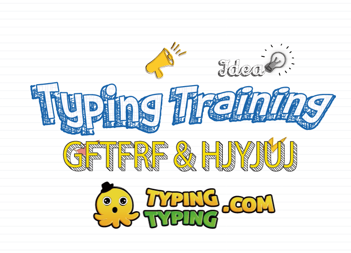 Typing Training: GFTFRF and HJYJUJ Keys - TypingTyping